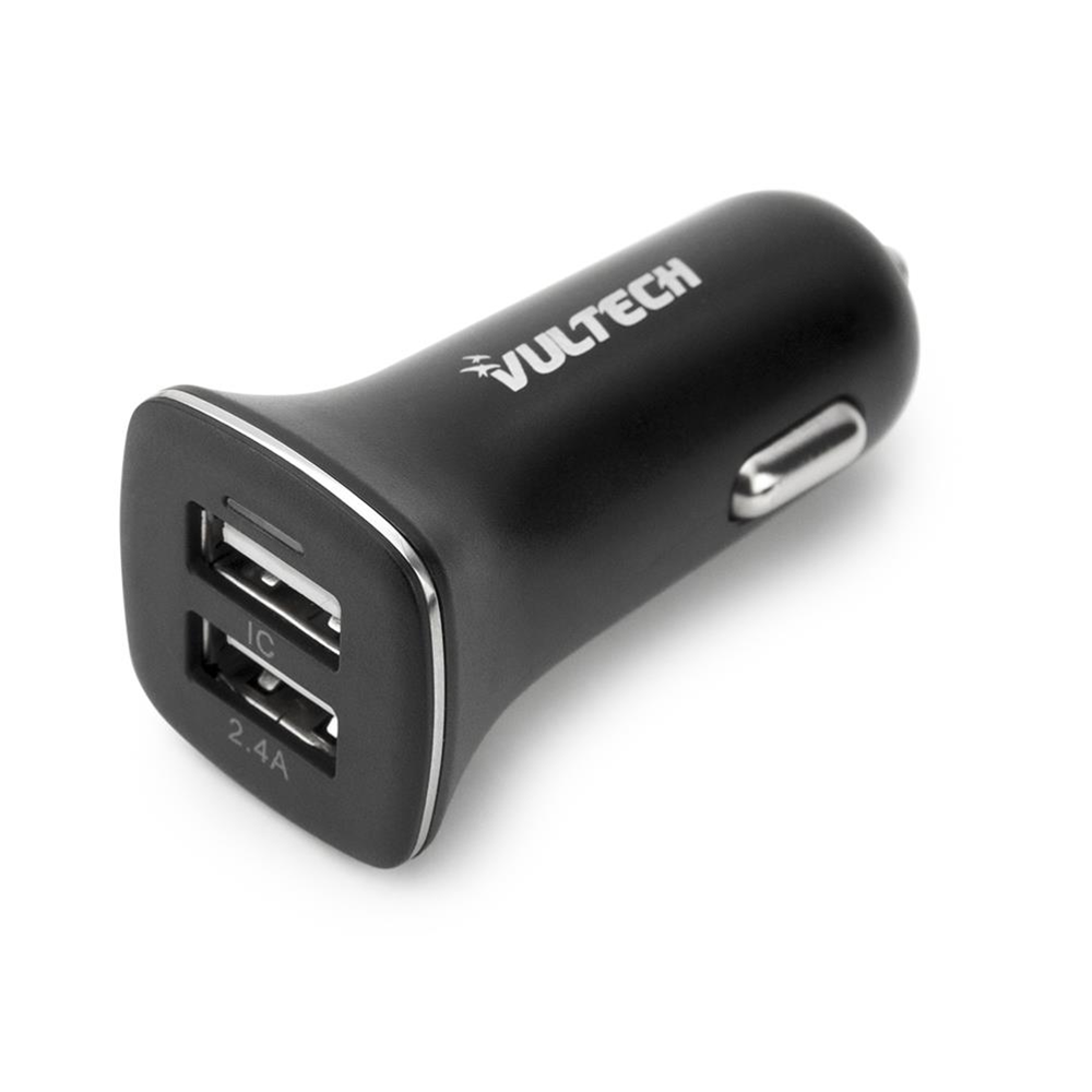 VULTECH CARICATORE DA AUTO CON DOPPIA USCITA USB (MAX 2.4A) - CA-024 - Vultech ( Informatica ...
