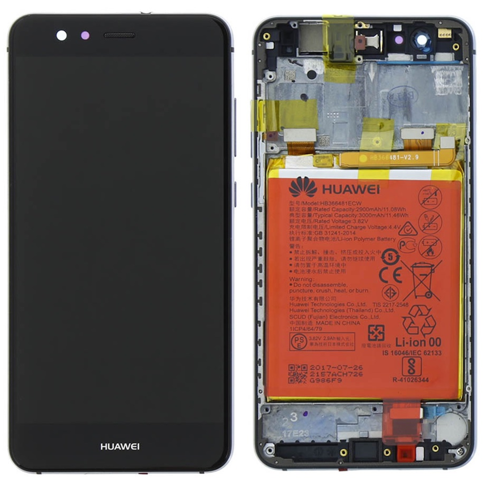 LCD DISPLAY + TOUCH + COMPLETO PER HUAWEI P10 Lite WAS-LX1A LX1a - Nero ...