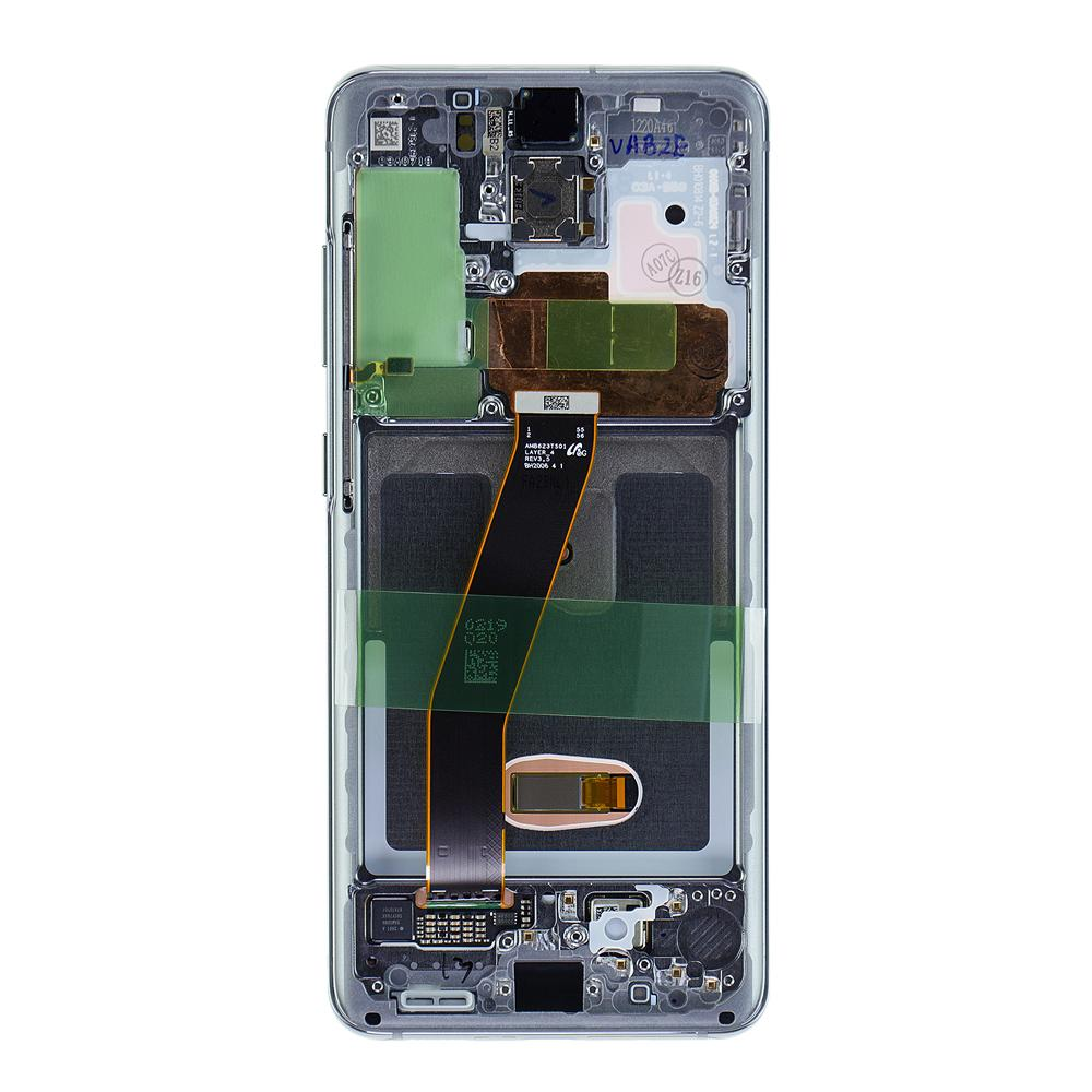 DISPLAY LCD ORIGINALE Samsung G980 G981 Galaxy S20 NERO vetrino touch ...